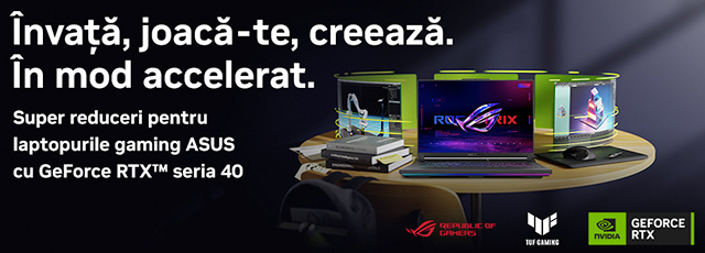 Super reduceri pentru laptopurile gaming ASUS cu GeForce RTX seria 40 ...