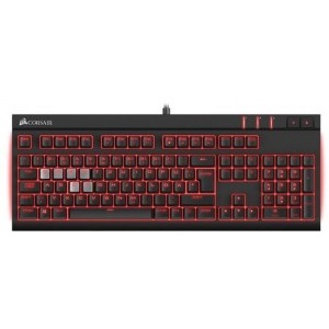 Tastatura Gaming Corsair STRAFE - Red LED - Cherry MX Red - Layout EU ...