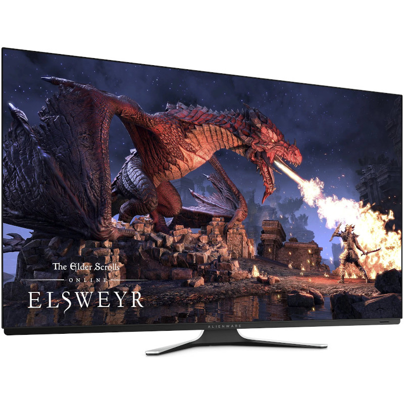 Monitor LED Alienware Gaming AW5520QF OLED 55 inch 0.5 ms Negru ...