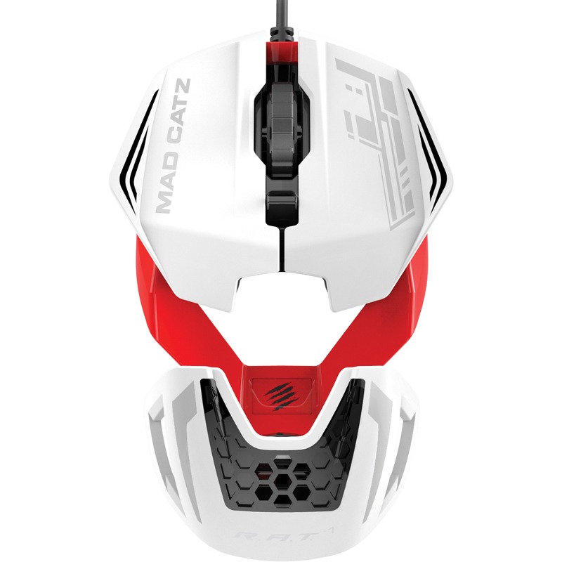 Mouse Gaming MAD CATZ RAT 1 White-Red - PC Garage