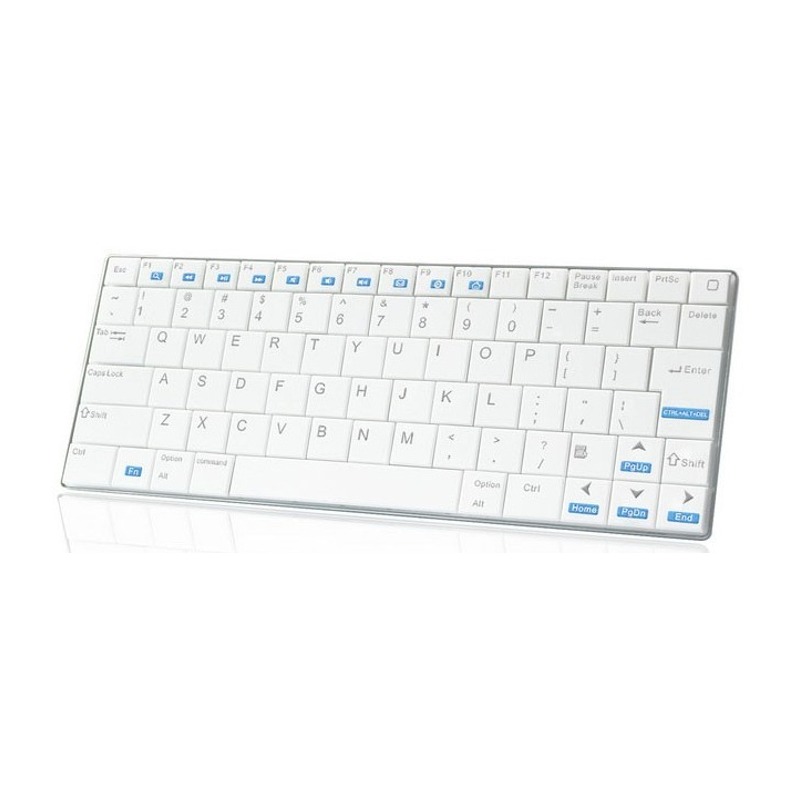 Tastatura SMART Rii Mini tastatura bluetooth ultra slim 5.8 mm, White ...