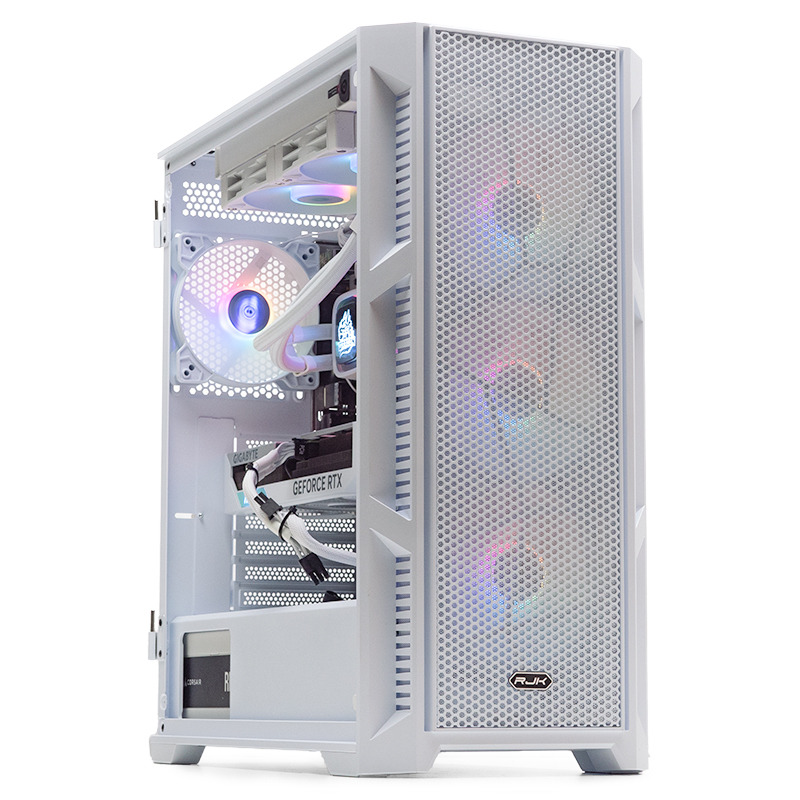 PC Gaming DRAGON Legendar Alb, Intel i5-14600 2.7GHz, 32GB DDR5, 2TB ...