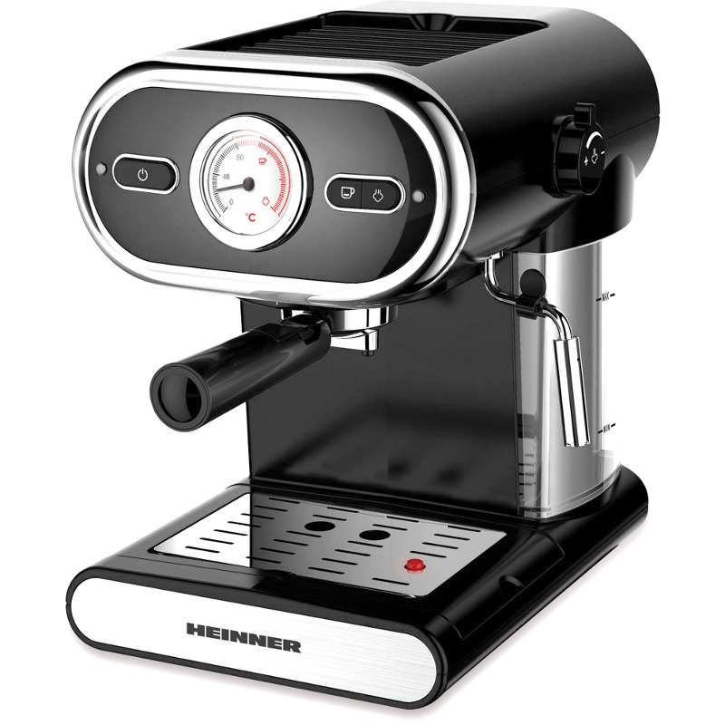 Espressor de cafea Heinner HEM-1100BK, 1100W, 15bar, 1.5L - PC Garage