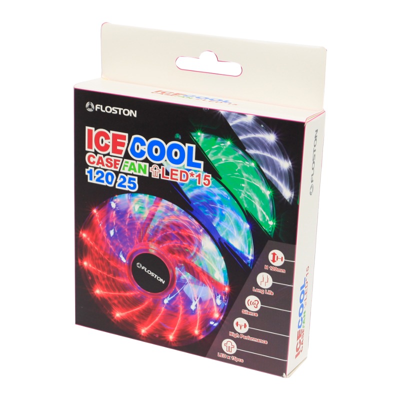 Ventilator Floston ICE15 Red LED - PC Garage