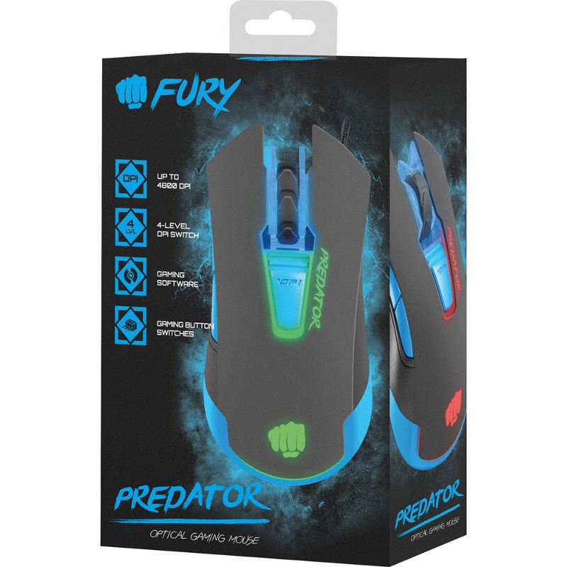 Mouse Gaming Fury Predator - PC Garage