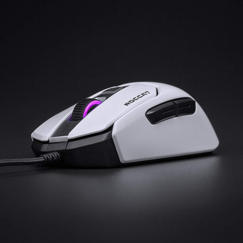 Mouse Gaming Roccat Kain 122 AIMO White - PC Garage