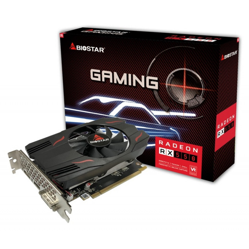 Placa video Biostar Radeon RX 550 2GB GDDR5 128-bit - PC Garage