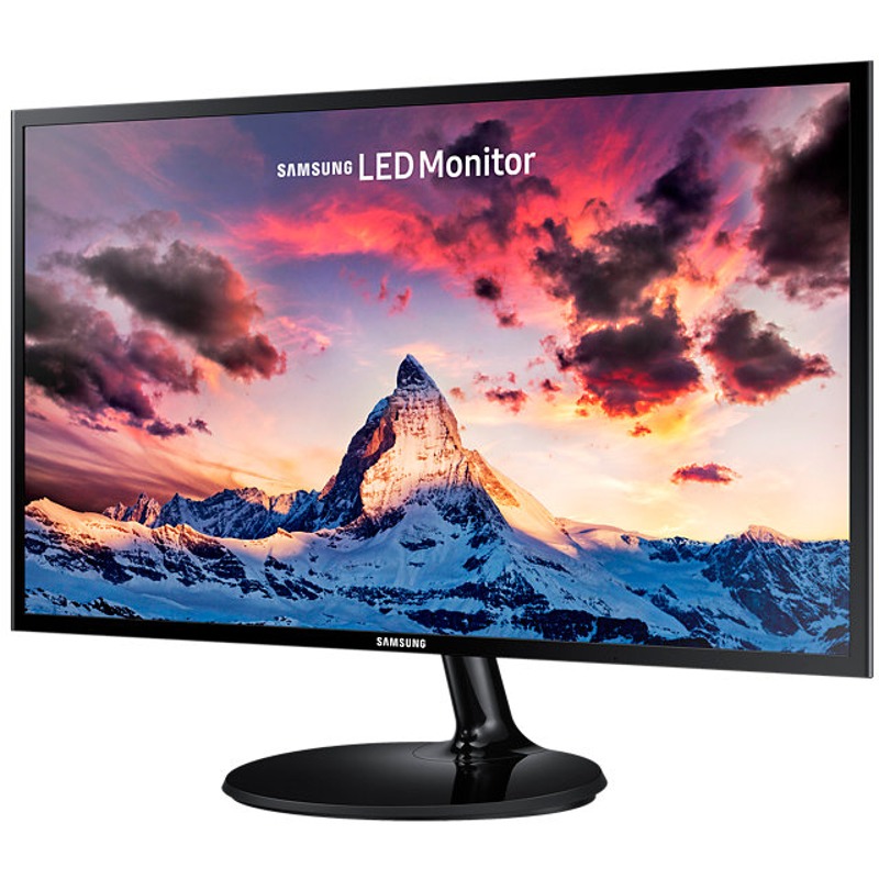 Monitor LED Samsung Gaming LS24F350FH 24 inch 4ms black FreeSync 60Hz ...