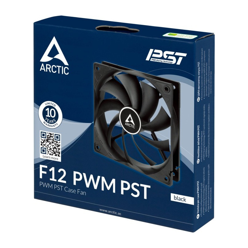 Ventilator ARCTIC AC F12 PWM PST Black - PC Garage