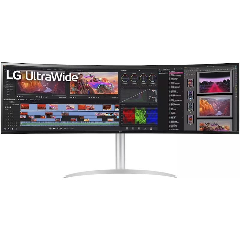 Monitor LED LG UltraWide 49WQ95C-W Curbat 49 inch DQHD IPS 5 ms 144 Hz ...