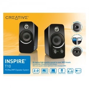 Creative Boxa Inspire T10 Black - PC Garage