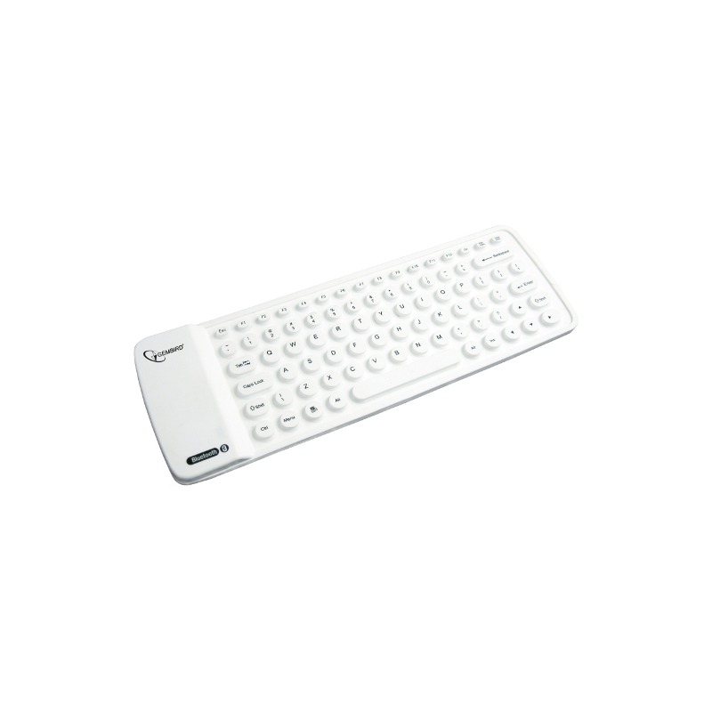 Tastatura Gembird KB-BTF1-W-US wireless flexibila alba - PC Garage