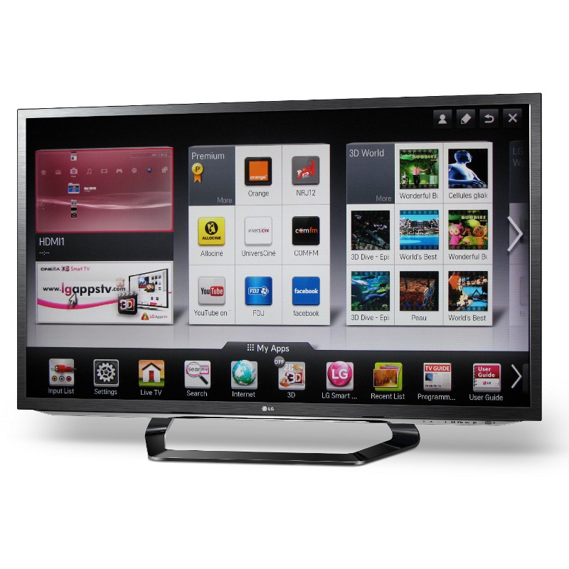 Televizor LED LG Smart TV 47LM620S Seria LM620S 119cm negru Full HD 3D + 4 perechi de ochelari ...