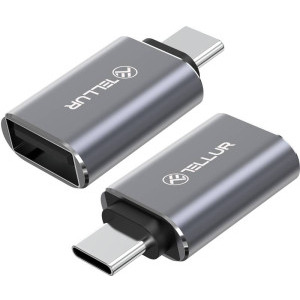 Cablu de date / adaptor Tellur Adaptor USB-C Male la USB Female, 10Gbps ...