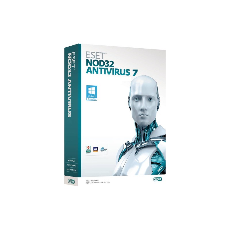 Antivirus ESET NOD32 Antivirus v7, Multipack, 4 PC, 1 an, New license, Retail - PC Garage