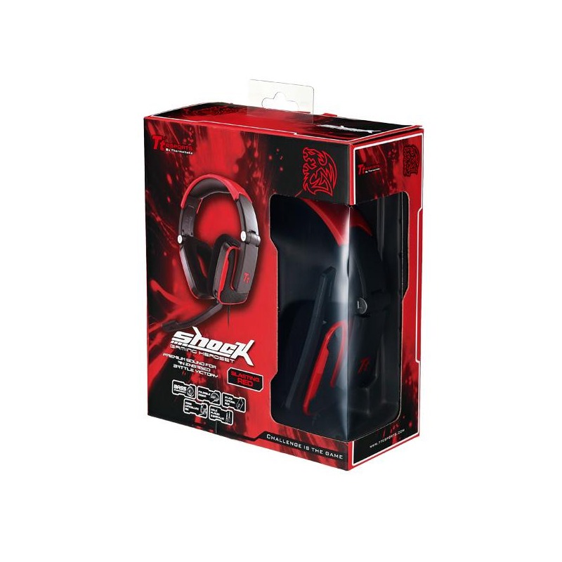 Casti Gaming Tt eSPORTS by Thermaltake Shock Blasting Red - PC Garage