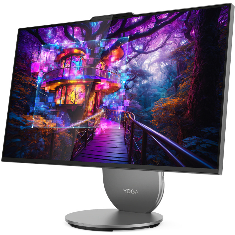 All-In-One PC Lenovo Yoga AIO 27IAH10, 27 inch QHD IPS Touchscreen ...