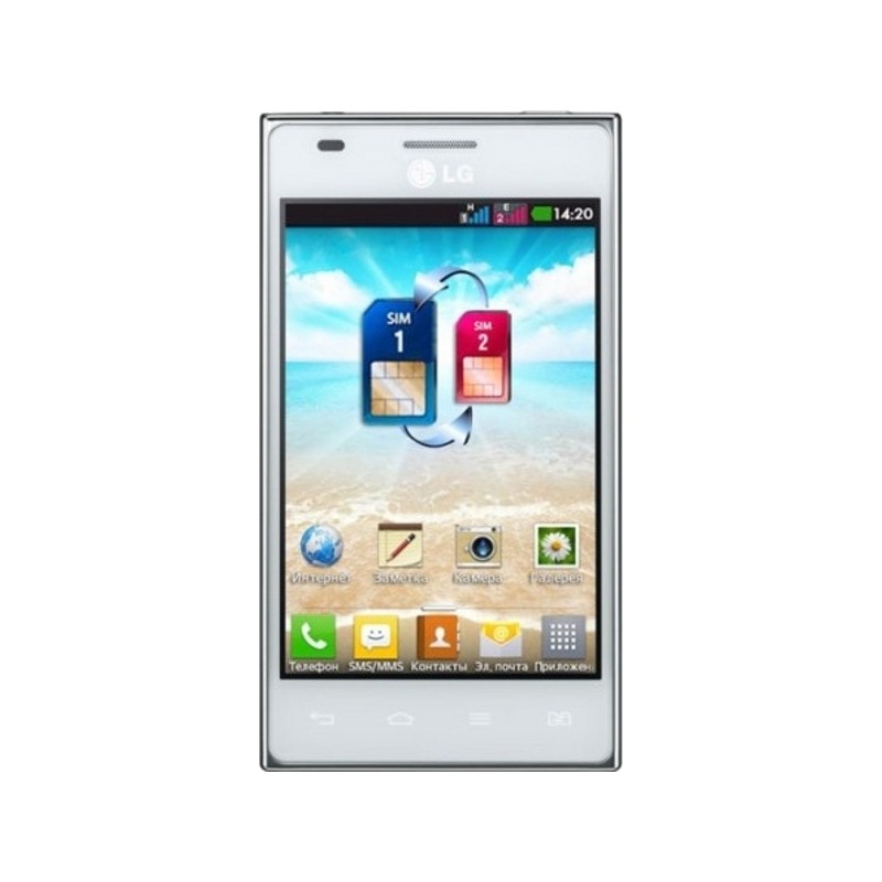 Smartphone LG Optimus L5 E615 Dual Sim White - PC Garage