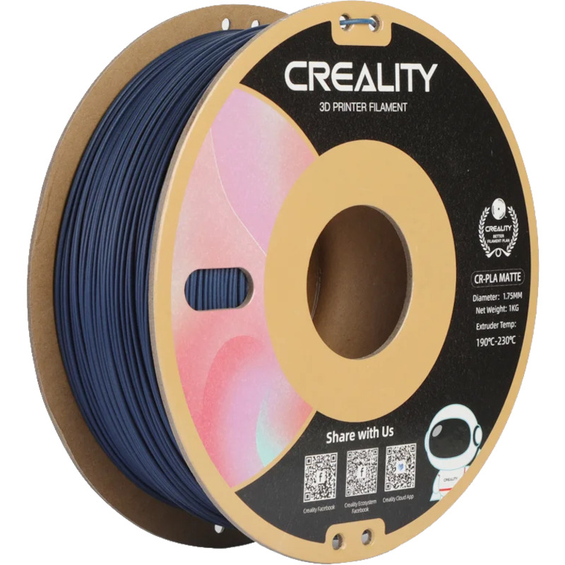 Accesoriu imprimanta 3D CREALITY Filament CR-PLA, Matte Navy Blue, 1 kg ...