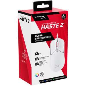 Mouse Gaming HyperX Pulsefire Haste 2 White - PC Garage