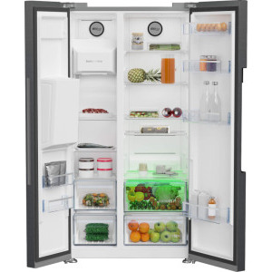 Frigider Side By Side Beko GN162340XBRN, 571 L, Clasa E, NeoFrost Dual ...