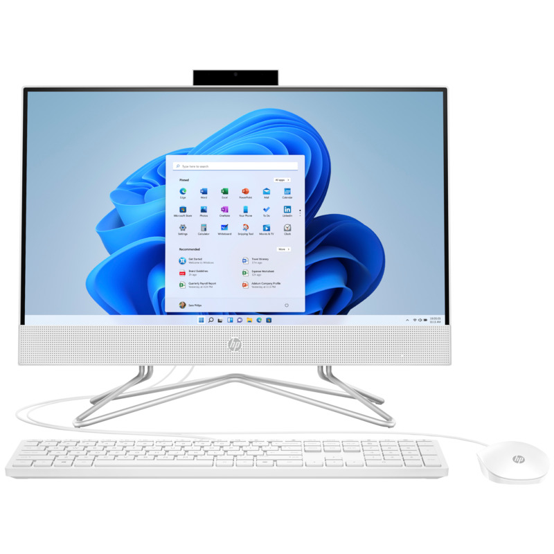All-In-One PC HP 22-df0003nq, 21.5 inch FHD IPS, Procesor AMD Athlon ...