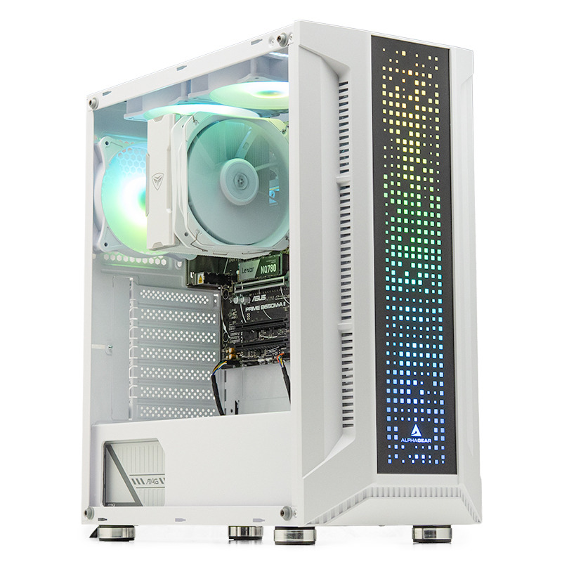 PC Gaming ZMEU Alb Winter Edition, AMD Ryzen 5 PRO 8600G, 32GB DDR5 ...