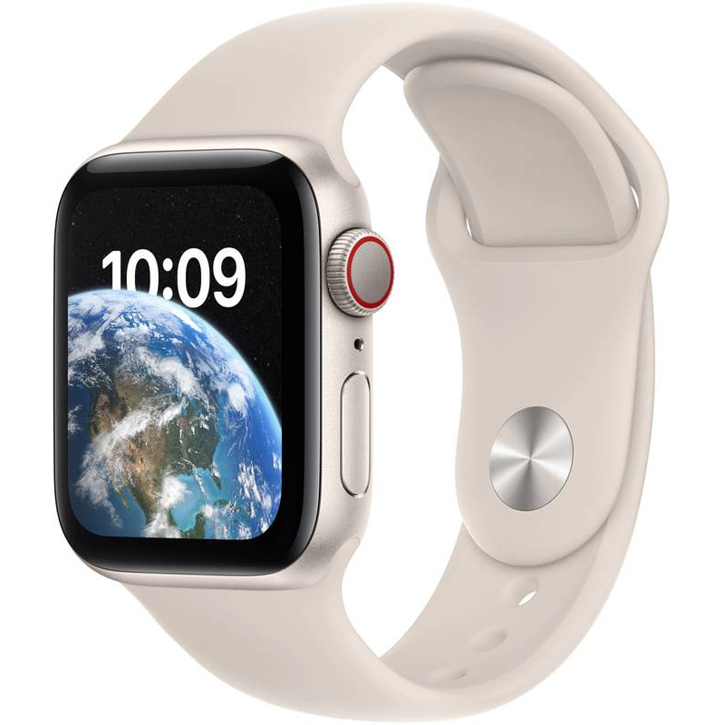 SmartWatch Apple Watch SE2, 40mm Aluminium Starlight cu Starlight Sport ...