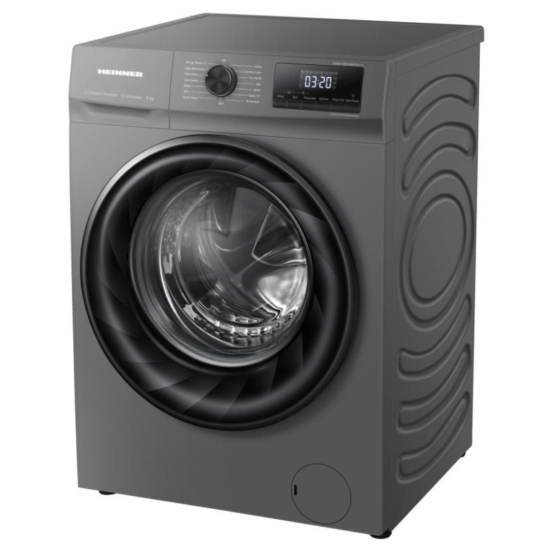 Masina de spalat rufe Heinner HWM-H9014INVTA+++, 9 kg, 1400 RPM, Clasa A, Inverter, Display ...