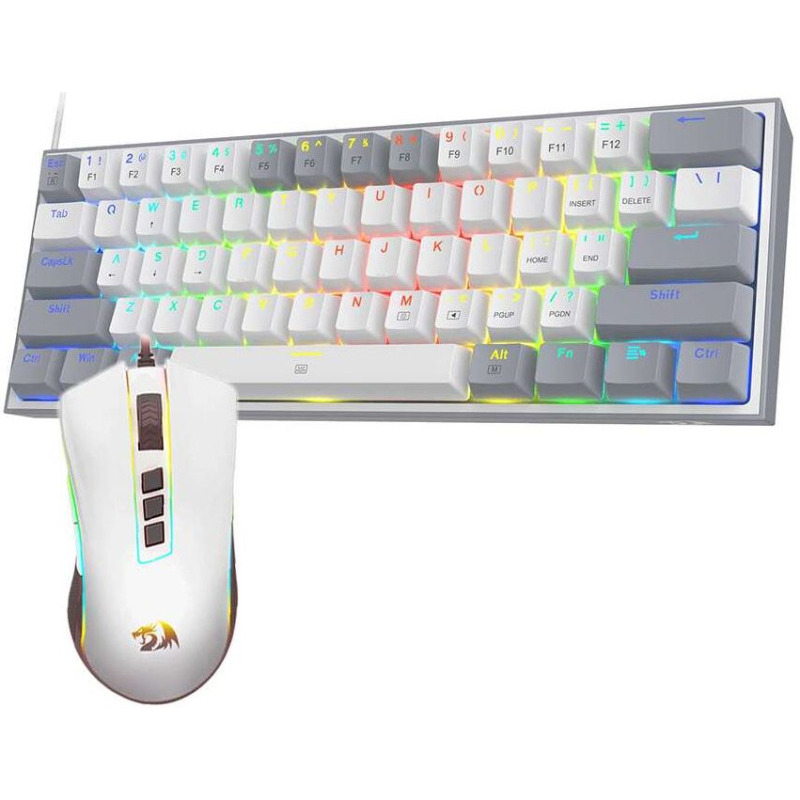 Kit Gaming Redragon Dynamic Duo RGB White - PC Garage