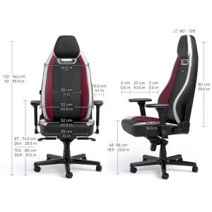 Scaun gaming Noblechairs LEGEND Black/White/Red - PC Garage