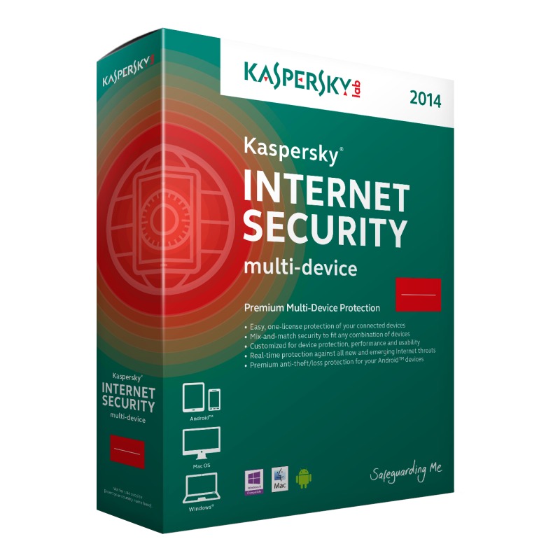 Antivirus Kaspersky Internet Security Multi-Device 2014, 3 Device, 1 an ...