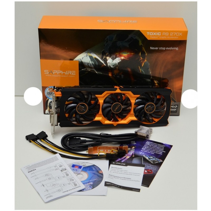 Placa video Sapphire Radeon R9 270X Toxic WITH BOOST 2GB GDDR5 256-bit ...