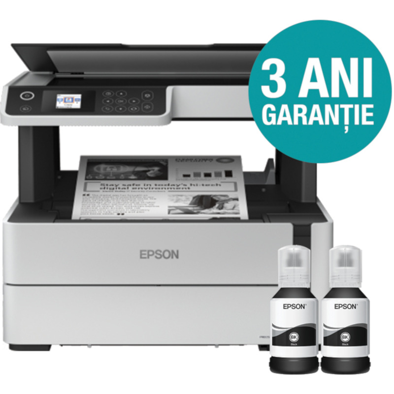Multifunctionala Epson M2170, Inkjet Eco Tank, Monocrom, Format A4 ...