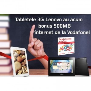 Bonus Cartela internet Lenovo Vodafone valabilitate 1 luna - PC Garage