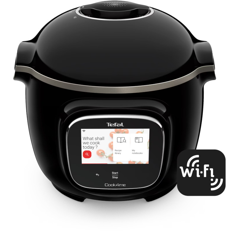 Tefal Multicooker Cook4Me Touch CY912831, 1600W, 6L, Negru - PC Garage