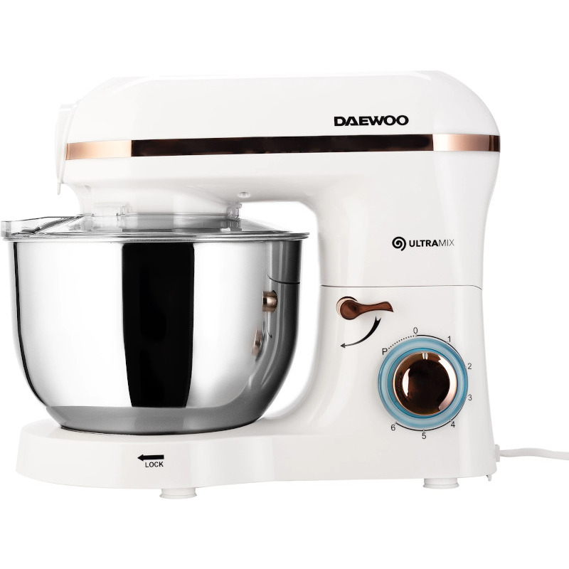 Daewoo Mixer cu bol DHM200MGW, 2000W, 5.5L, Alb - PC Garage