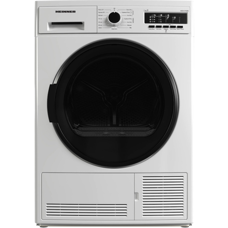 Uscator de rufe Heinner HCD-V702B, Condensare, 7 kg, 15 programe, Clasa ...