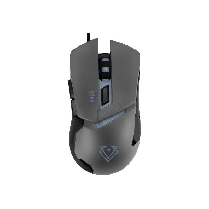 Mouse Gaming Vertux Dominator Grey - PC Garage