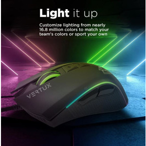 Mouse Gaming Vertux Rodon Black - PC Garage