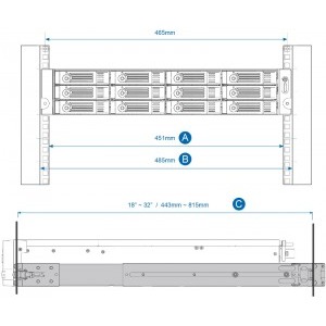 Accesoriu NAS Qnap RAIL-B02 Rail Kit - PC Garage