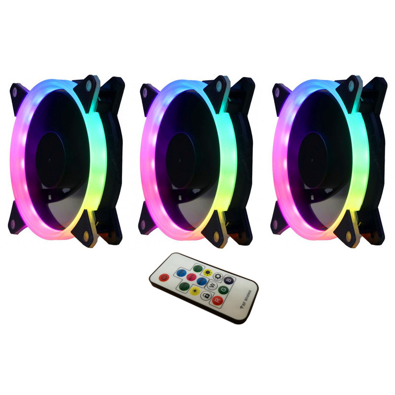 Ventilator Segotep Pro Vibrant 3x120mm RGB Fan kit - PC Garage