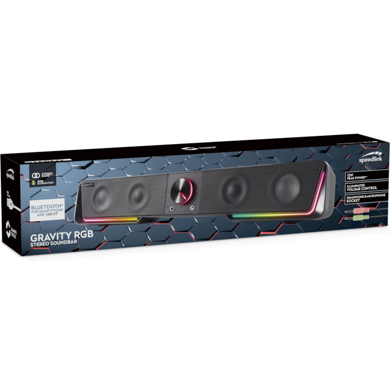 Speed Link Boxa GRAVITY RGB Stereo Soundbar - PC Garage